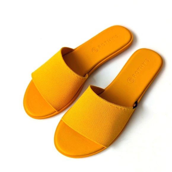 Rothy's | Shoes | Rothys The Slide Yellow Canary Slip On Sandals | Poshmark